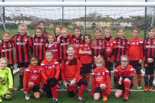 AFCB - Girls in action against Swindon